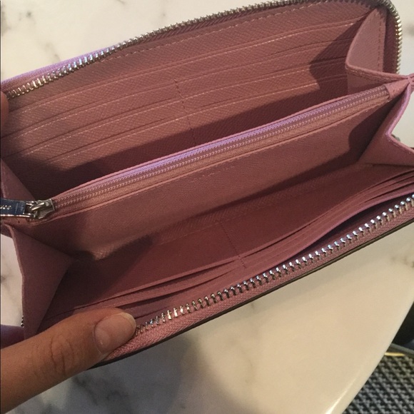Coach | Bags | Coach Pink Flower Stud Wallet | Poshmark